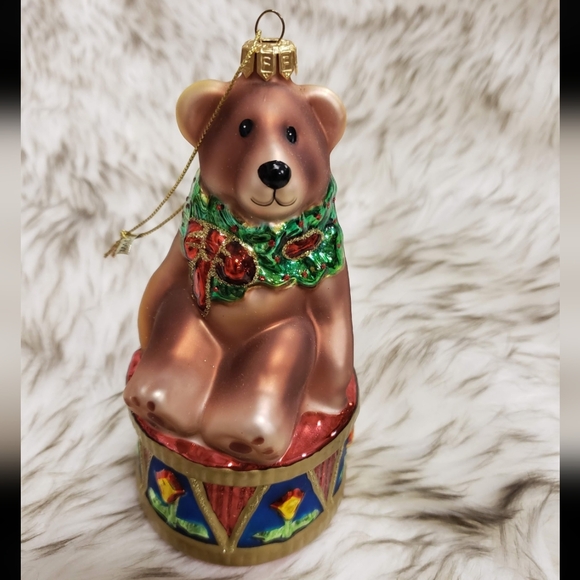 Fitz and Floyd | Holiday | Fitz And Floyd Teddy Bear On Drum Christmas ...